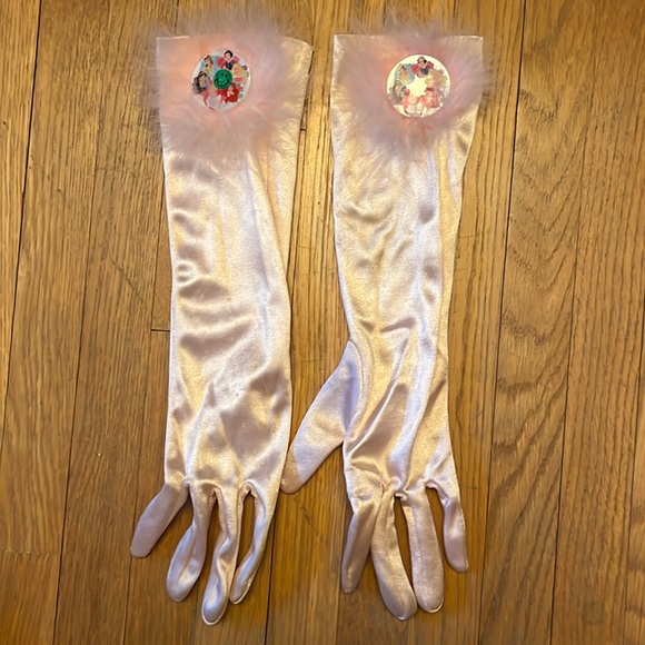 Disney | Costumes | Disney Vintage Pink Princess Gloves | Poshmark